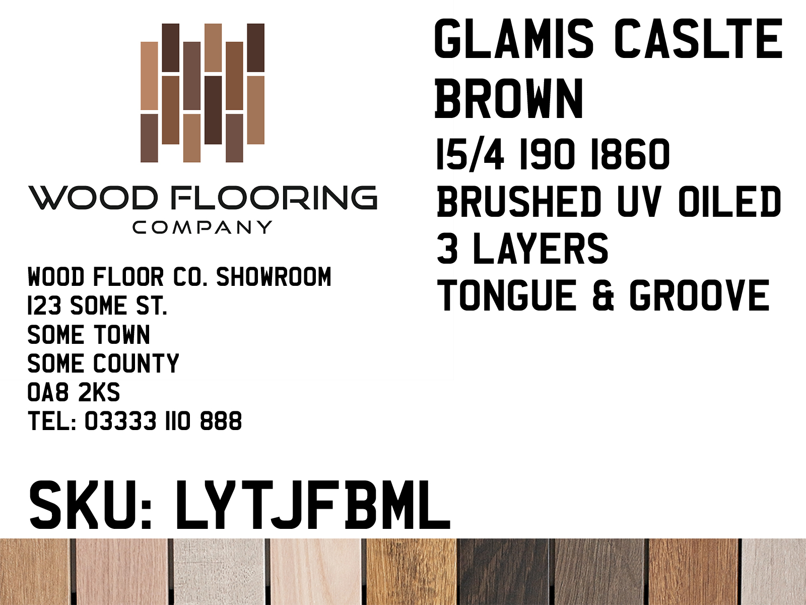 Label Design Template – Q&Y Flooring